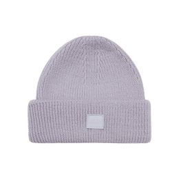 Beanie Urban Classics "Urban Classics Unisex Knitted Wool Beanie", Herren, Gr. onesize, lila, Wolle, M&uuml;tzen Beanie