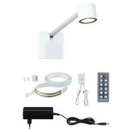 Paulmann LED Bilderleuchte "Adelia", grau (aluminiumfarben), 1, H: 8,5cm, 1 Stk., Leuchten, dimmbar