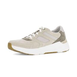 Sneaker Gabor "Sneaker low", Herren, Gr. 43, beige, Schuhe Sneaker