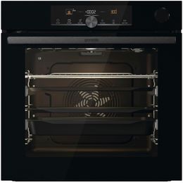 Gorenje Backofen "BPSA 6747", Energieeffizienz: A+ (A+++-D), schwarz, B:59,5cm H:59,5cm T:56,4cm, Back&ouml;fen, Pyrolyse, 2fach Teleskopauszug, Wassertank f&uuml;r Dampf, AirFry-Funktion