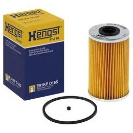 HENGST FILTER Kraftstofffilter E91KP D165 mit Dichtungen 70mm f&uuml;r RENAULT TRUCKS GENERAL MOTORS VAUXHALL NISSAN OPEL 7701207667 4421660 93160736