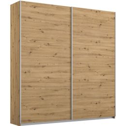Schwebet&uuml;renschrank Rauch "AURELIO Kleiderschrank Garderobe TOPSELLER", braun (eiche artisan), B:175cm H:210cm T:59cm, Holzwerkstoff, Schr&auml;nke, Schwebet&uuml;renschrank, 3 verschiedene Ausstattungsvarianten Griffe aus Metall MADE IN GERMANY, Topseller