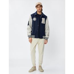 KOTON &Uuml;bergangsjacke Herren Gr&ouml;&szlig;e M marine / mischfarben