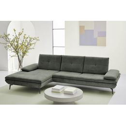 Ecksofa DIE PLANBAR "MP-IN23002 L-Form", gr&uuml;n (cyber moos), B:322cm H:93cm T:188cm, 100% Recyceltes Polyester, Sofas, Ecksofa, wahlweise mit Armteil- und Sitztiefenverstellung