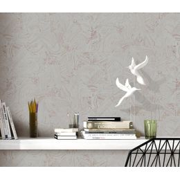 Vliestapete Erismann "PVC-freie Vliestapete MADOC", grau (taupe), B:0,53m H:0,09m L:10,05m, Vlies, Tapeten, Phthalate frei