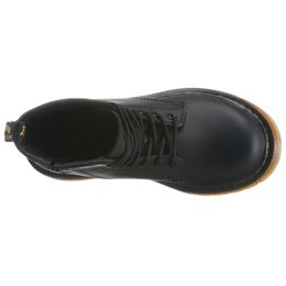 Dr. Martens M&auml;dchen Schn&uuml;rstiefel "8 Eye Boot ROMARIO", Gr. 35, schwarz, Leder, unifarben, Schuhe, Kinderschuh, Freizeitstiefel mit zus&auml;tzlichem