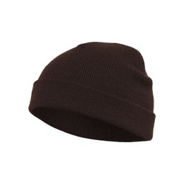 Beanie Flexfit "Flexfit Unisex Heavyweight Beanie", Herren, Gr. onesize, braun, Kunstfaser, M&uuml;tzen Beanie