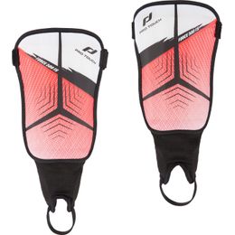Fu&szlig;ball Schienbeinschoner Pro Touch "Force 500 FS", Gr. M, rot schwarz, wei&szlig;, Funktionsmaterial, Protektoren