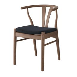 Stuhl HAMMEL FURNITURE "Freja, Massivholz Stuhl mit gepolstertem Sitz &ndash; komfortabel & robust", , eiche smoked ge&ouml;lt, eiche smoked ge&ouml;lt, dunkelgrau, B:53cm H:75cm T:54cm, Massivholz, Stoff, St&uuml;hle, Stuhl, Massivholz, gepolsterte Sitzfl&auml;che, versch. Farbvarianten