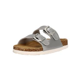Sandale ZIGZAG "Zanna", M&auml;dchen, Gr. 29, grau, Polyurethane, Schuhe Sandale, im stylischen Metallic-Look