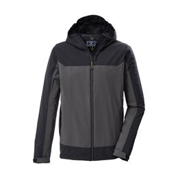 Funktionsjacke Killtec "KOS 40 MN JCKT", Herren, Gr. L, anthrazit, Obermaterial: 100% Polyester;Futter: 100% Polyester;Futter 2: 100% Polyester, Jacken Funktionsjacke, Leichte, wasserdichte, atmungsaktive Funktionsjacke