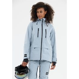 Skijacke WHISTLER "Takoda", Herren, Gr. 40, blau (hellblau, blau), 100% Polyester, unifarben, normal, ohne Ausschnitt, Jacken Skijacke, mit einer wasserabweisenden Beschichtung