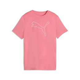 Puma M&auml;dchen T-Shirt "TAD ESS CAT LOGO TEE G", pink, Gr. 164, bedruckt, Jersey, Obermaterial: 92% Polyester, 8% Elasthan, Shirts, mit