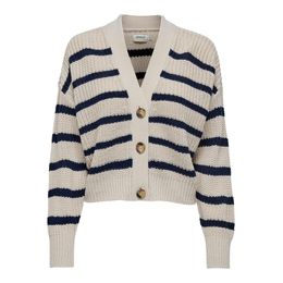 Only Knit Cardigan 'ONLCarol' female size L Dark blue / Taupe