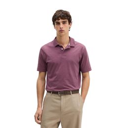 Marc O'Polo Poloshirt MARC O'POLO "aus weicher Bio-Baumwolle", Herren, Gr. M, acai rot, Obermaterial: 100% Baumwolle, unifarben, regular fit, Shirts