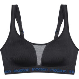 Damen B&uuml;gel-BH "Triaction Energy Lite P EX", triaction by Triumph, Gr. 75, schwarz, Single Jersey, Obermaterial: 48% Polyester, 42% Polyamid, 10%
