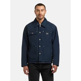 Khujo Herren Hemdjacke "Raise"blau, Gr. M, Obermaterial: 85% Polyester, 15% Baumwolle. Obermaterial 2: 100% Nylon. Innenfutter: 50% Polyester, 50%