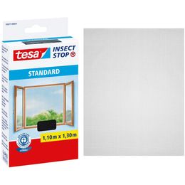Insektenschutz-Fensterrahmen Tesa "Insect Stop Standard Fliegengitter f&uuml;r Fenster - 1.1 m :1.3 m", schwarz (rahmen: schwarz gewebe: schwarz), B:110cm H:130cm, Insektenschutzgitter, Insektenschutzgitter -Fliegenetz ohne Bohren -zuschneidbar