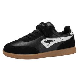 Sneaker Kangaroos "K-LPK BUM EV", M&auml;dchen, Gr. 28, jet schwarz, wei&szlig;, Synthetik, Schuhe Sneaker