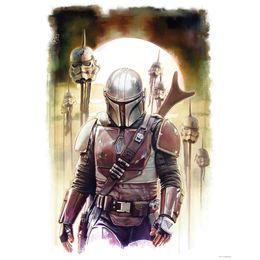 Bild Komar "Mandalorian Impaler", bunt (farbe bild(er): bunt), B:40cm H:50cm, Holz, Papier, Bilder, Bild, Wandbild zur Dekoration im Kinderzimmer - ohne Rahmen