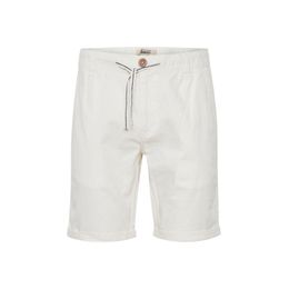 Shorts Blend "Shorts BHLenno", Herren, Gr. L, N-Gr, wei&szlig; (sanftes wei&szlig;), Obermaterial: 55% Baumwolle CO. 45% Leinen LI., Hosen Shorts