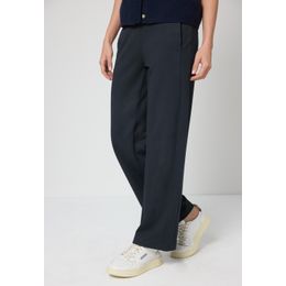 Sweathose Street One, Damen, Gr. 44, L&auml;nge 28, shadowed navy, Stoff, 68% Viskose, 28% Polyester, 4% Elasthan, unifarben, comfort fit normal, Hosen Sweathose, mit Wide Legs