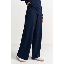 Jogger Pants RICHROYAL, Damen, Gr. L, N-Gr, midnight blau, Web, Obermaterial: 72% Viskose, 23% Polyester, 5% Elasthan, Hosen, weites Bein, elastischer Bund