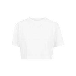 T-Shirt Urban Classics "Urban Classics Damen Ladies Short Oversized Tee", Damen, Gr. XXL, wei&szlig;, 100% Baumwolle, unifarben, oversize, Rundhals, Shirts T-Shirt