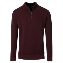 Troyer Casamoda "Casamoda Stricktroyer uni", Herren, Gr. XXL, rot, 100% Baumwolle, Pullover Troyer