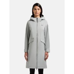Khujo Damen Kurzmantel "Femke2"cloud gr&uuml;n, Gr. S, Material: 100% Polyester, M&auml;ntel, Modischer Damen &Uuml;bergangsmantel mit Kapuze