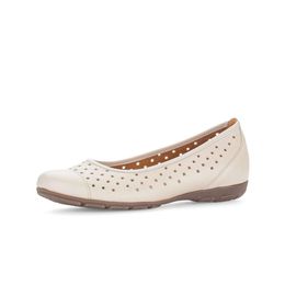 Ballerina Gabor "Sportliche Ballerina", Damen, Gr. 35,5, creme, Schuhe Ballerina