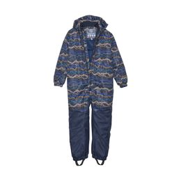 Schneeoverall Color Kids "Schneeoverall COOverall", M&auml;dchen, Gr. 104, N-Gr, blau (total eclipse), Obermaterial: 100% Polyester PES., Overalls