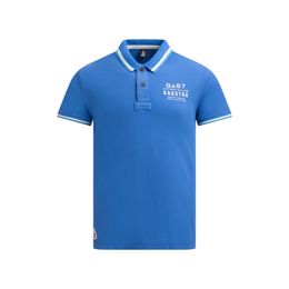 Gaastra Poloshirt aus Pikee mit Back Artwork Herren Gr&ouml;&szlig;e S blau