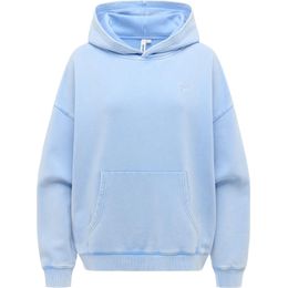 Sweatshirt Ragwear "Germma PP", Damen, Gr. S (36), arctic blau, Sweatware, Material: 100% Baumwolle, oversize h&uuml;ftbedeckend, Rundhals, Fledermaus&auml;rmel Rippb&uuml;ndchen, Sweatshirts Sweatshirt, Oversize Kapuzen-Pullover