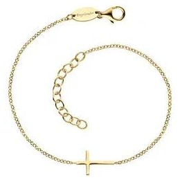 Silberarmband Engelsrufer "Armkette Armband Kreuz", gold (gelbgoldfarben), Armb&auml;nder, Damen, 20cm, Silber 925 (Sterlingsilber), Silberarmband