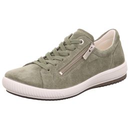 Sneaker Legero "TANARO 5.0", Damen, Gr. 42, gr&uuml;n (oliv), Veloursleder, unifarben, Schuhe Sneaker, Komfortschuh, Freizeitschuh, Schn&uuml;rschuh mit Rei&szlig;verschluss