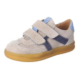 Damen Sneaker "Dakota", Pepino BY RICOSTA, Gr. 22beige, hellblau, Veloursleder, kontrastfarbene Details, Schuhe, Klettschuh im Retro Look,