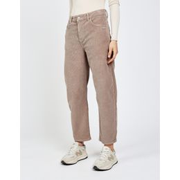 Gang Damen 5-Pocket-Hose "Gang Hosen Loose Fit 94IDA"light taupe, Gr. 32, Cord, 72% Baumwolle, 26% Modal, 2% Elasthan, Hosen