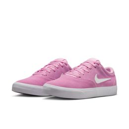 Sneaker Nike Sportswear "W CHARGE SUEDE", Herren, Gr. 40, pink rise, wei&szlig;, pink rise, wei&szlig;, Leder, Schuhe Sneaker