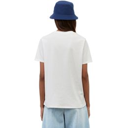 Marc O'Polo MARC O'POLO Damen V-Shirt, wei&szlig;, Gr. L, unifarben, Jersey, Obermaterial: 100% Baumwolle, Shirts
