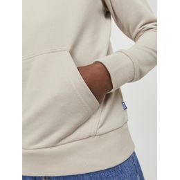 Jack & Jones Kinder Kapuzensweatshirt "JJEBRADLEY SWEAT HOOD NOOS JNR", wei&szlig;, Basic, Gr. 140, JACK & JONES JUNIOR, unifarben, angeraute Sweatware, Obermaterial: