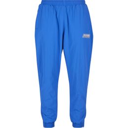 Karl Kani Herren Jogginghose "Karl Kani Sport Patch Essential Trackpants"blau, Gr. M, 100% Polyamid, Hosen