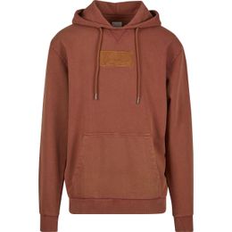 Karl Kani Herren Kapuzensweatshirt "Karl Kani Small Signature Box Washed Hoodie dark orange"schwarz orange, Gr. S, 100% Baumwolle, Pullover