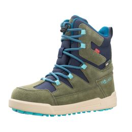 Trollkids M&auml;dchen Winterstiefel "KIDS FINNMARK WINTER BOOTS", Gr. 31, gr&uuml;n, Leder, Synthetik, Schuhe, Snowboots, Winterstiefel, Winterschuhe, f&uuml;r