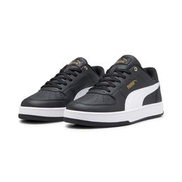 Sneaker Puma "CAVEN 2.0", Damen, Gr. 40, schwarz-wei&szlig; (Puma schwarz, Puma wei&szlig;, gold), Synthetik, unifarben, Schuhe Sneaker, mit Schn&uuml;rung, mit Gummilaufsohle, niedrige Schuhh&ouml;he