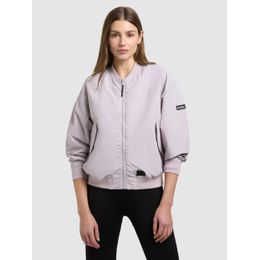 Blouson Khujo "FACEE", Damen, Gr. L, raindrops lila, Web, 100% Nylon, unifarben, regular fit, eingesetzt Rippb&uuml;ndchen, Jacken Blouson
