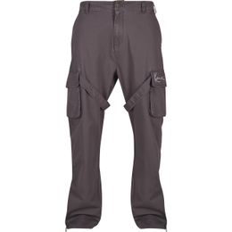 Cargohose Karl Kani "Karl Kani Herren", Herren, Gr. M, US-Gr&ouml;&szlig;en, anthrazit, 100% Baumwolle, unifarben, normal, Hosen Cargohose