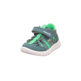 Superfit M&auml;dchen Sneaker "SPORT7 MINI WMS: mittel", Gr. 30gr&uuml;n, hellgr&uuml;n, Lederimitat, Textil, Veloursleder, Schuhe, Klettschuh, mit herausnehmbarer
