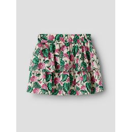 name it M&auml;dchen Volantrock "NKFVINAYA SKIRT FFF NOOS", bunt, Gr. 158, bedruckt, Web, Obermaterial: 98% Polyester, 2% Elasthan, R&ouml;cke, Kunstfaser,