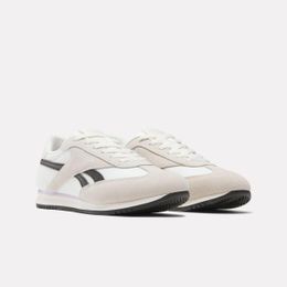 Sneaker Reebok CLASSIC "REEBOK WORLD 70", Damen, Gr. 40,5, wei&szlig;, lila, wei&szlig;, Leder, Synthetik, Textil, Schuhe Sneaker